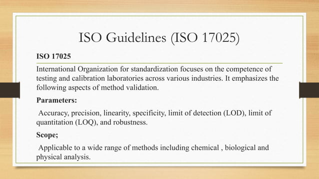 Method Validation Guidelines-2.pptx ISO ICH and USP | PPTX
