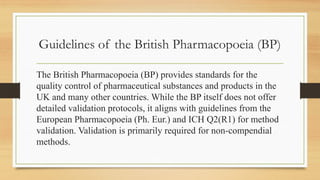 Method Validation Guidelines-2.pptx ISO ICH and USP | PPTX