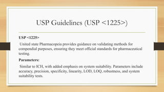 Method Validation Guidelines-2.pptx ISO ICH and USP | PPTX