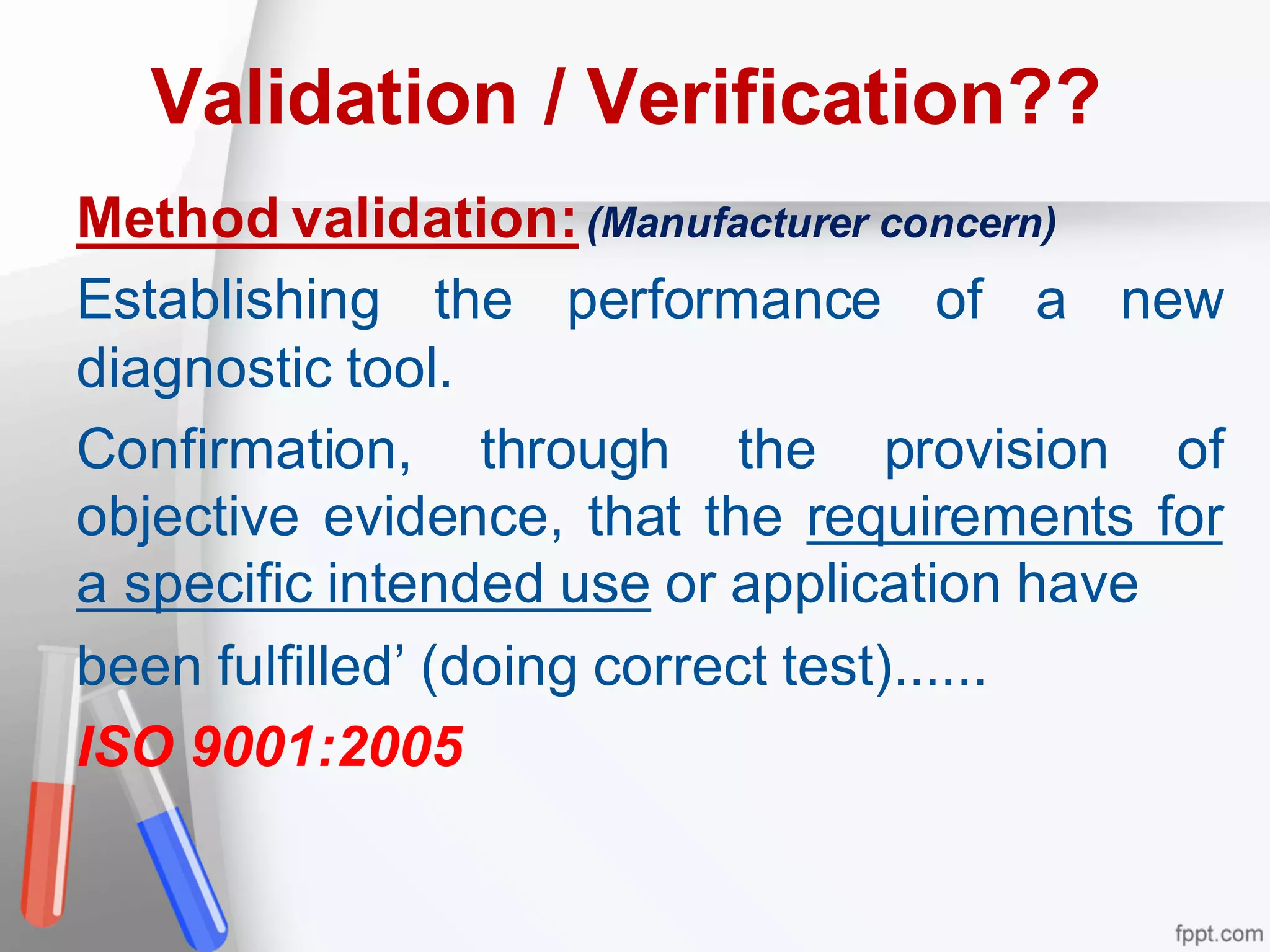 Laboratory Method Verification, March 2017 | PDF