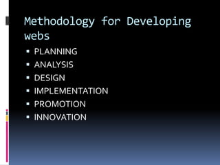 Methology of web development | PPTX