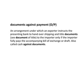 method of payment in international business | PPTX