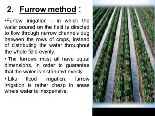 Methos of irrigation | PPTX
