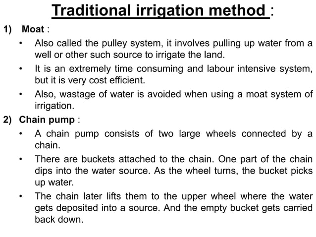 Methos of irrigation | PPTX