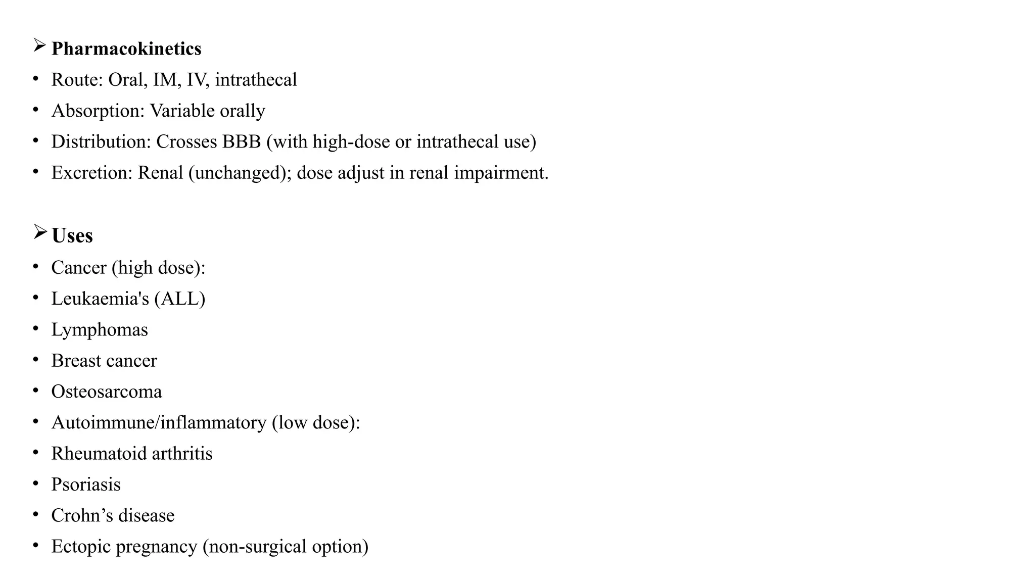 Methotrexate PHARMACOLOGY Anticancer drug.pptx