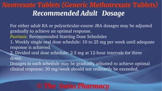 Neotrexate (Generic Methotrexate Tablets) | PDF | Cancer | Diseases and ...