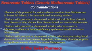 Neotrexate (Generic Methotrexate Tablets) | PDF | Cancer | Diseases and ...