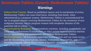 Neotrexate (Generic Methotrexate Tablets) | PDF