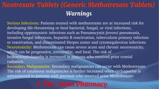 Neotrexate (Generic Methotrexate Tablets) | PDF | Cancer | Diseases and ...
