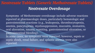 Neotrexate (Generic Methotrexate Tablets) | PDF | Cancer | Diseases and ...