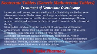 Neotrexate (Generic Methotrexate Tablets) | PDF | Cancer | Diseases and ...