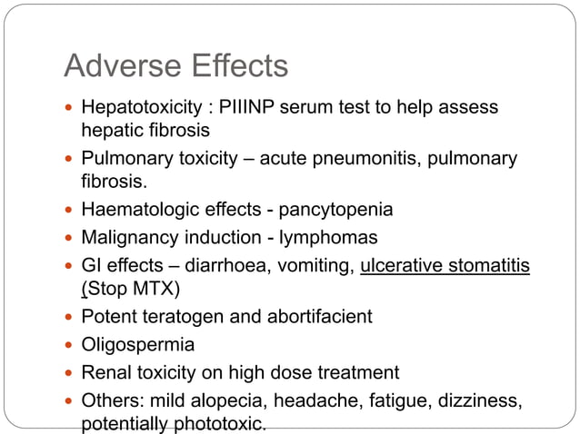 Methotrexate in dermatology | PPTX