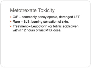 Methotrexate in dermatology | PPTX