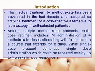 Methotrexate in ectopic pregnancy prof.salah roshdy | PDF