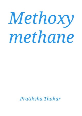 Methoxy methane | PDF