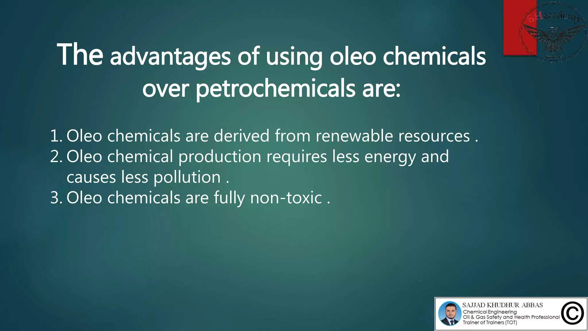 Episode 46 : PRODUCTION OF OLEOCHEMICAL METHYL ESTER FROM RBD PALM ...