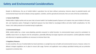Exploring Methyl Iodide in Modern Soil Protection Field | PPTX
