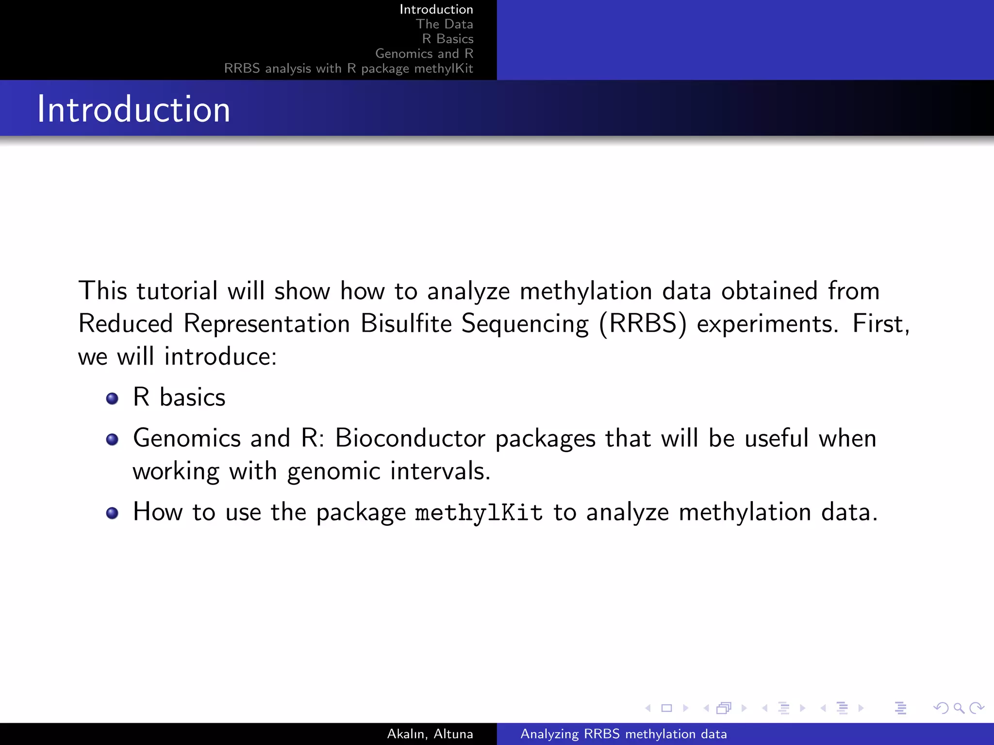 Analyzing RRBS methylation data | PDF