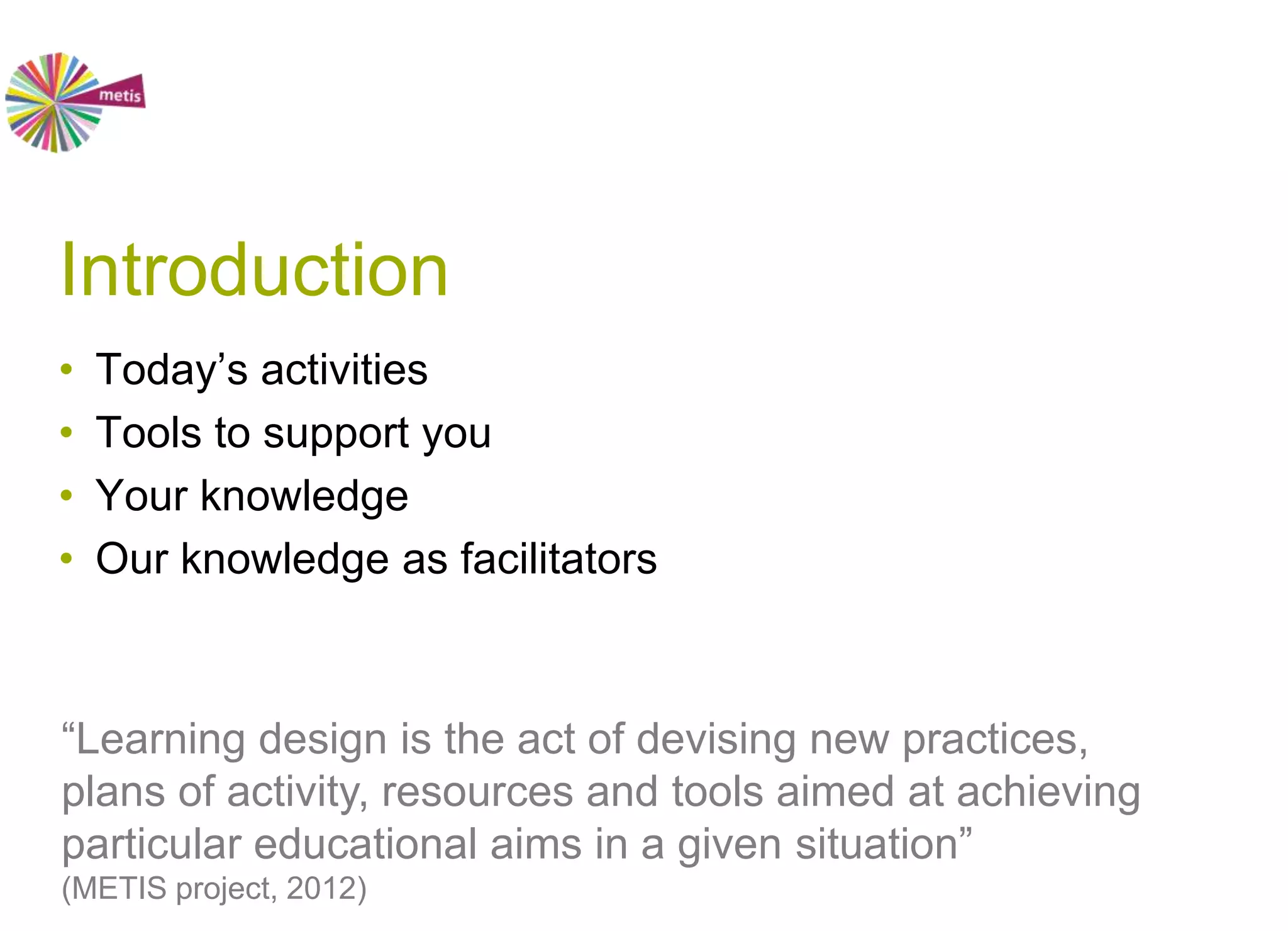 Metis meta workshop (draft) | PPT