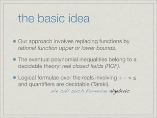 MetiTarski: An Automatic Prover for Real-Valued Special Functions | PPT