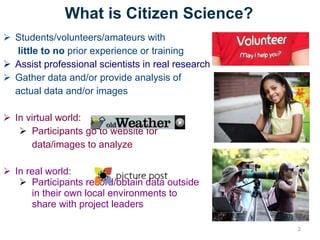Citizen Science in the Introductory Classroom | PPT