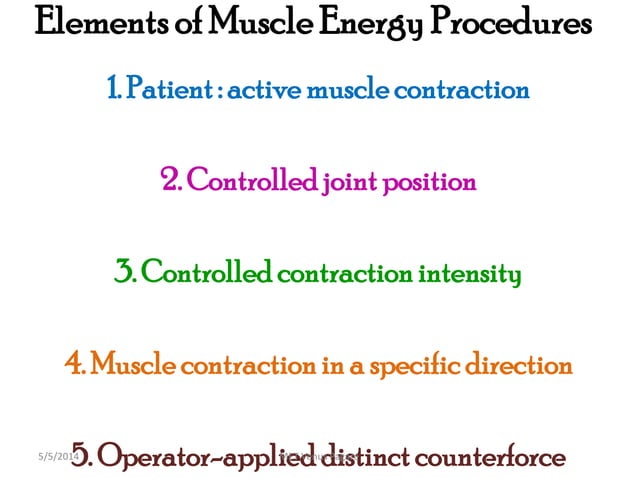 Muscle Energy Technique (MET) | PPTX