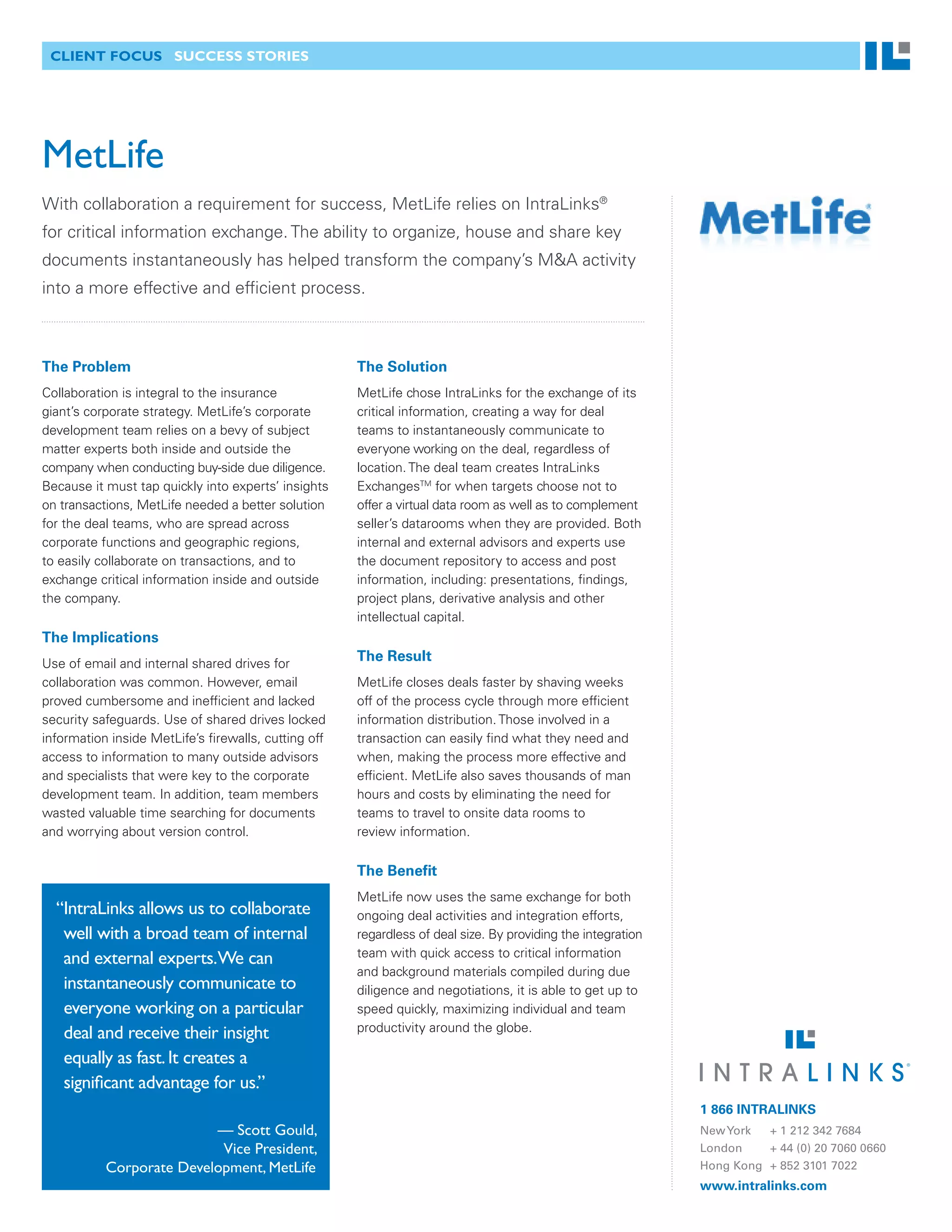 Metlife Due Dilligence | PDF