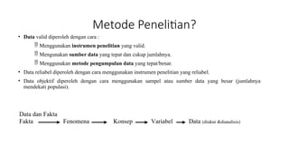Metlit 1 Penelitian ilmiah, metode dan etika penelitian.pptx