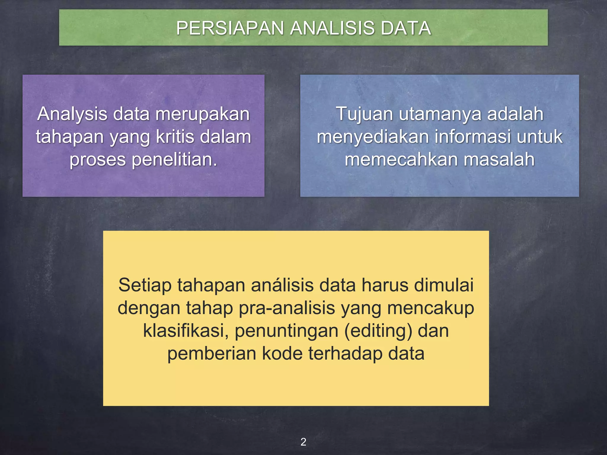 TEKNIK ANALISIS DATA | PPTX