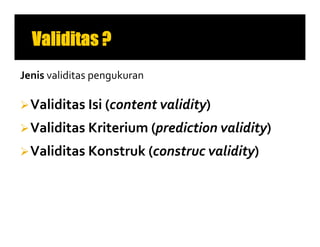 metodologi penelitian kedokteran dan keperawatan validitas dan reabilitas | PDF