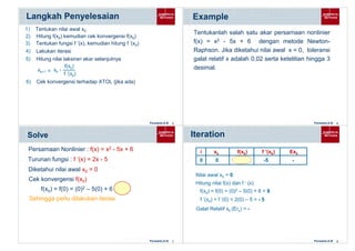 Metode Newton Raphson | PDF