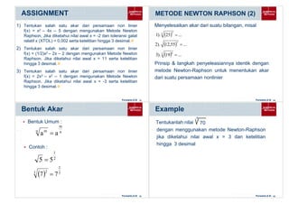 Metode Newton Raphson | PDF