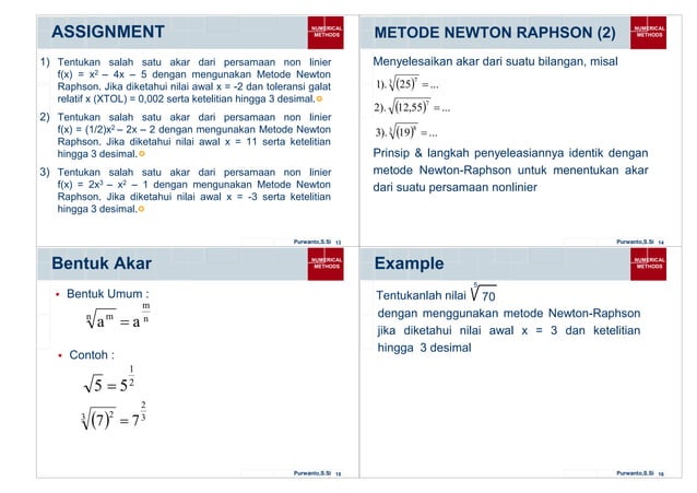 Metode Newton Raphson | PPT