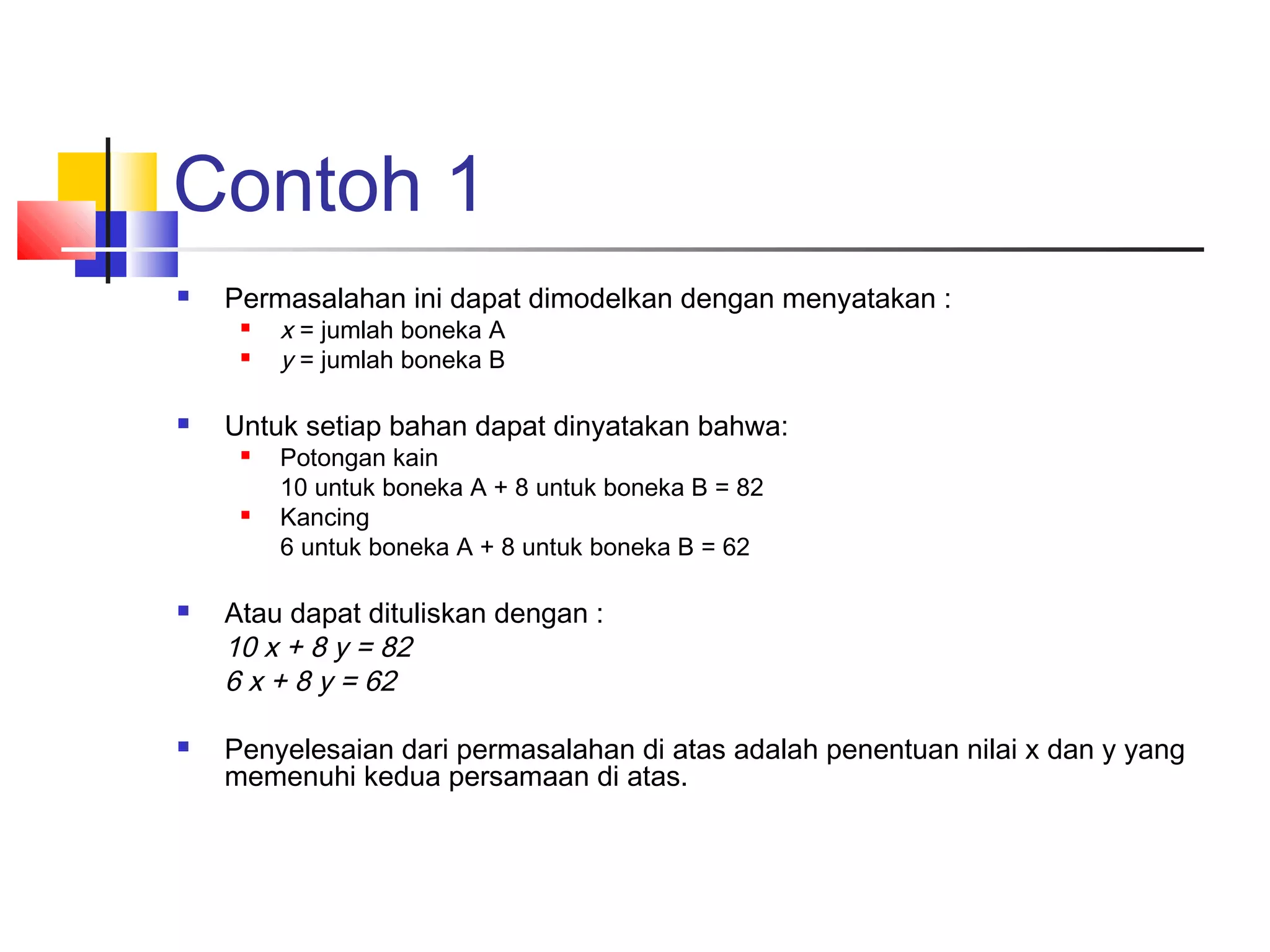 Metode Numerik Penyelesaian Persamaan Linier Simultan | PPT