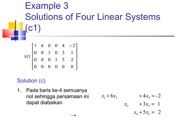 Metode Numerik Penyelesaian Persamaan Linier Simultan | PPT