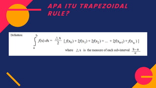 Metode Numerik : Trapezoidal Rule | PPTX