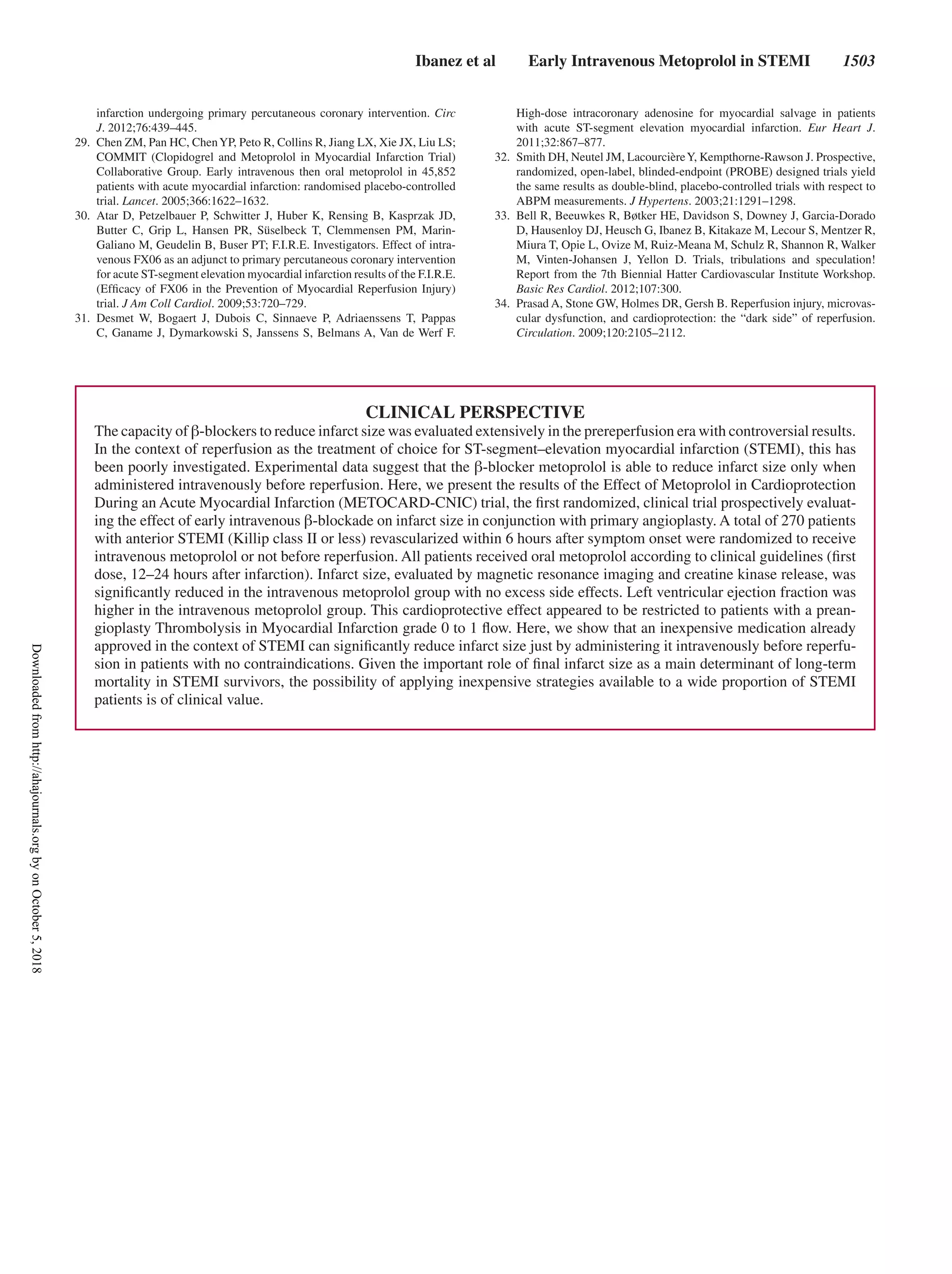 Metocard cnic trial | PDF