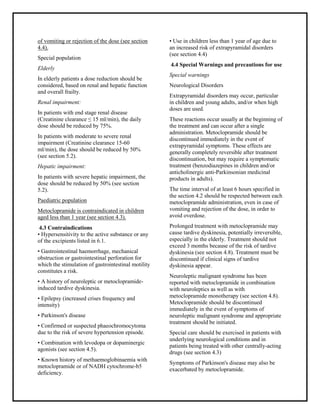 Metoclopramide hydrochloride 10 mg tablets smpc taj pharmaceuticals | PDF