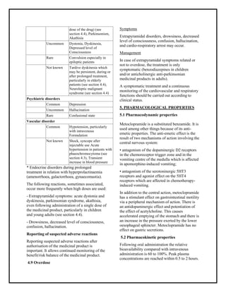 Metoclopramide hydrochloride 10 mg tablets smpc taj pharmaceuticals | PDF