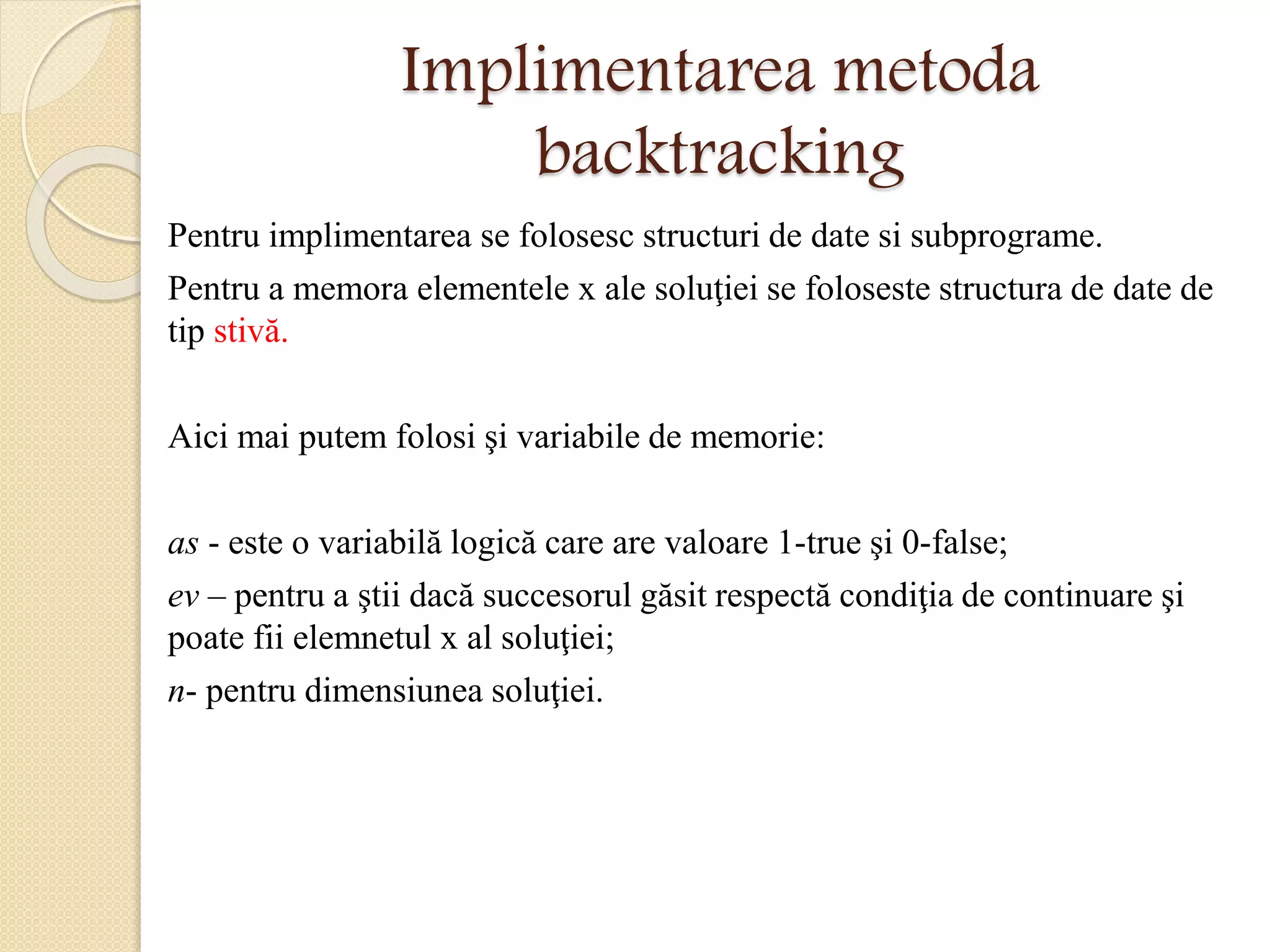 Metoda backtracking | PPTX
