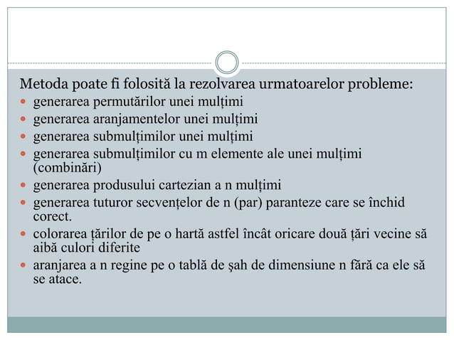 Metoda backtracking | PPTX