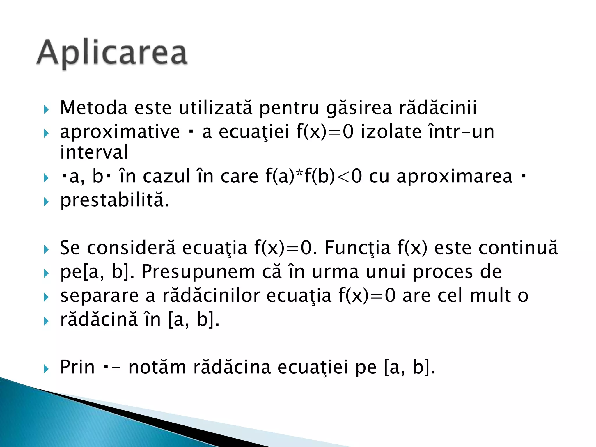 Metoda coardei | PPT