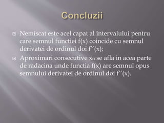 Metoda coardelor | PPTX