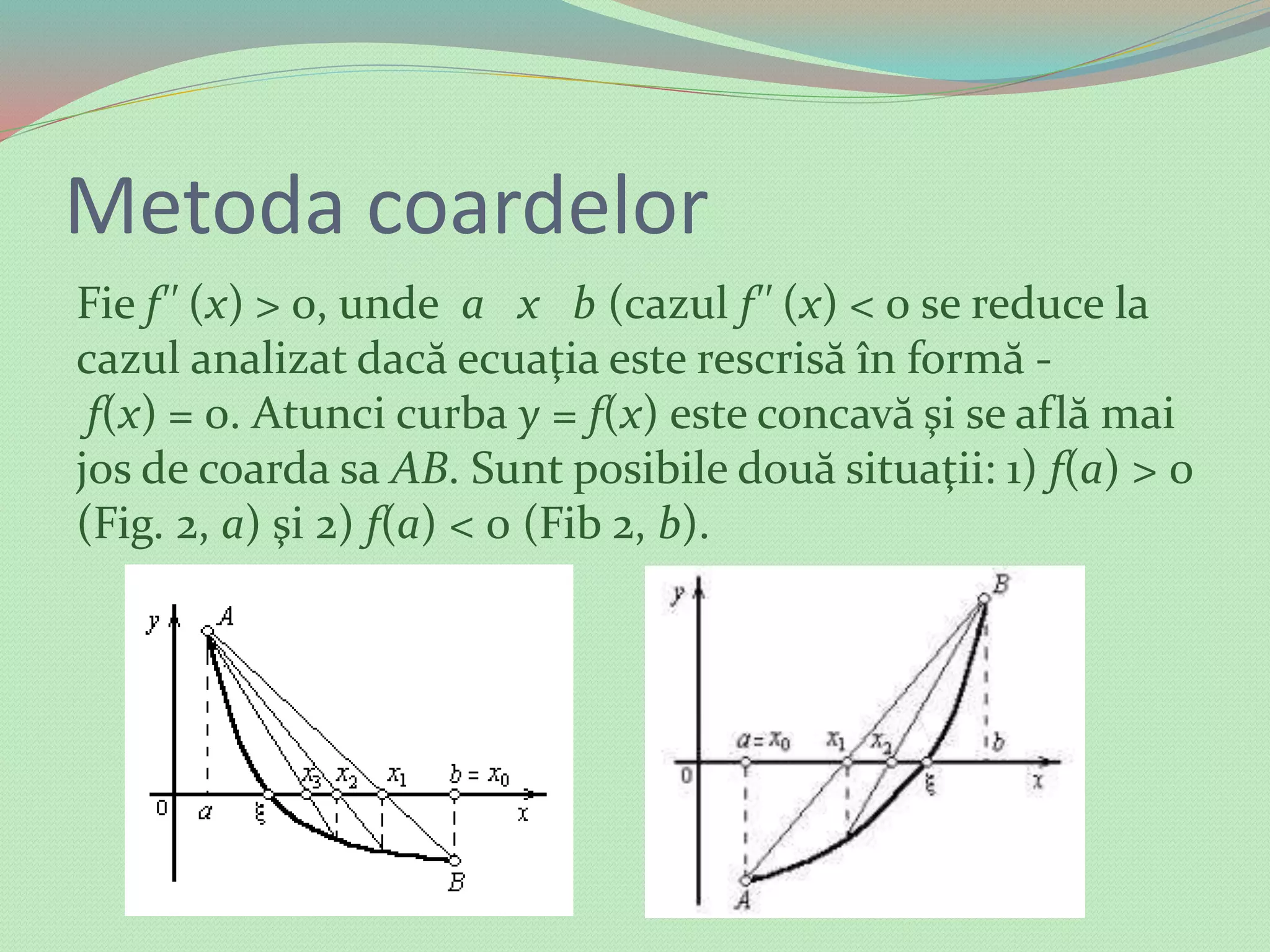 Metoda coardelor | PPTX