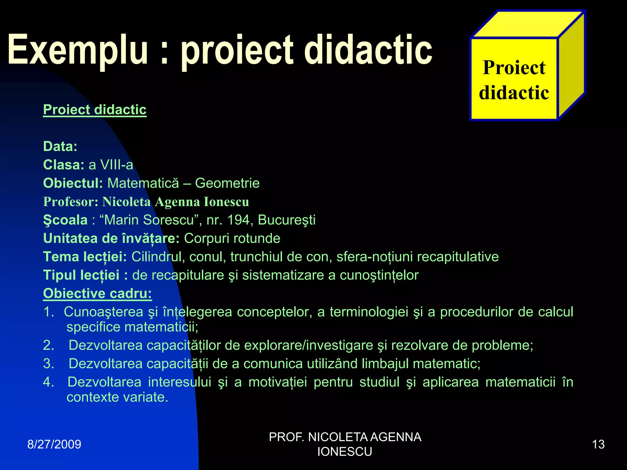 Metoda cubul aplicatii in lectiile de matematica bun | PDF