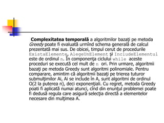 Metoda greedy | PPT