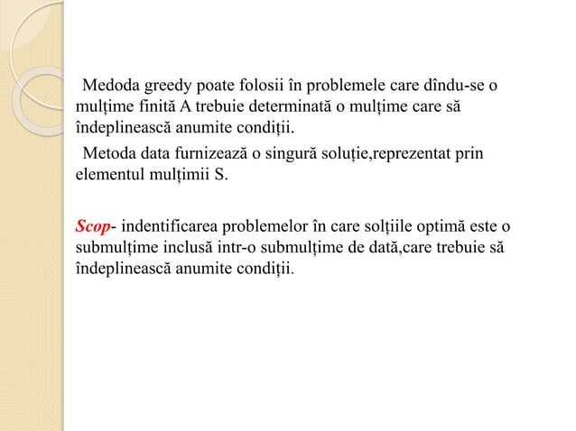 Metoda greedy | PPT