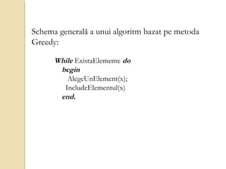 Metoda Greedy | PPT