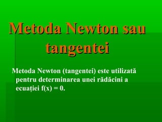 Metoda newton | PPT