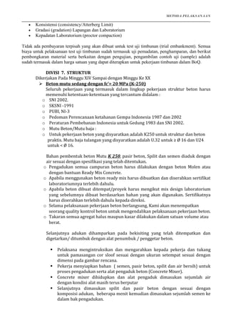 Metoda pelaksanaan Trotoar Kota Pariaman | DOC